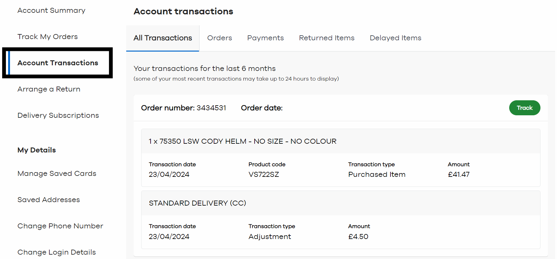 How do I view my previous transactions online? – Simply Be